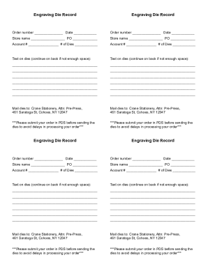 Fillable Online Engraved Name Tags & Signs Order Form Fax Email Print ...