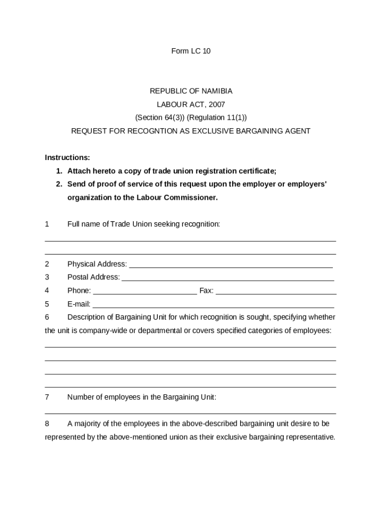 LC 10 Doc Template | pdfFiller