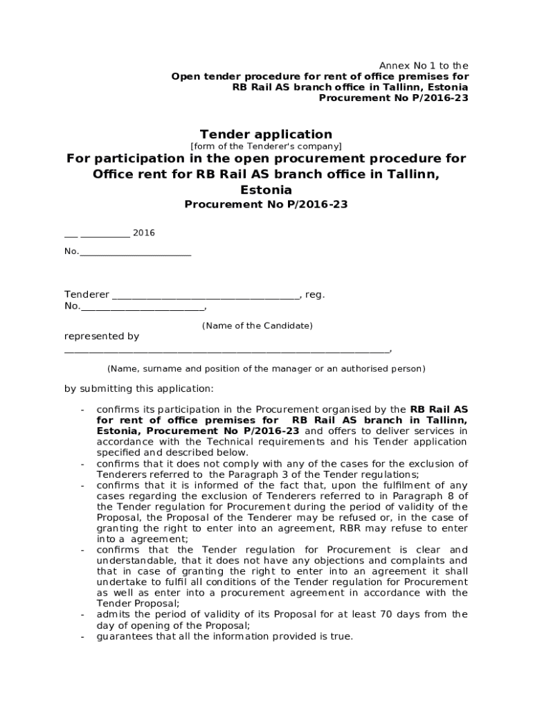 Pages - Completed Procurement Procedures - eu-LISA Doc Template | pdfFiller