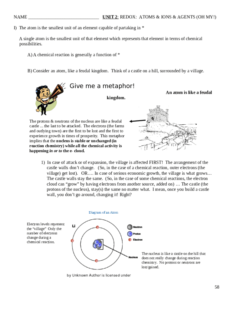 Unit 2 Types of Chemical Reactions Problem Set Doc Template | pdfFiller
