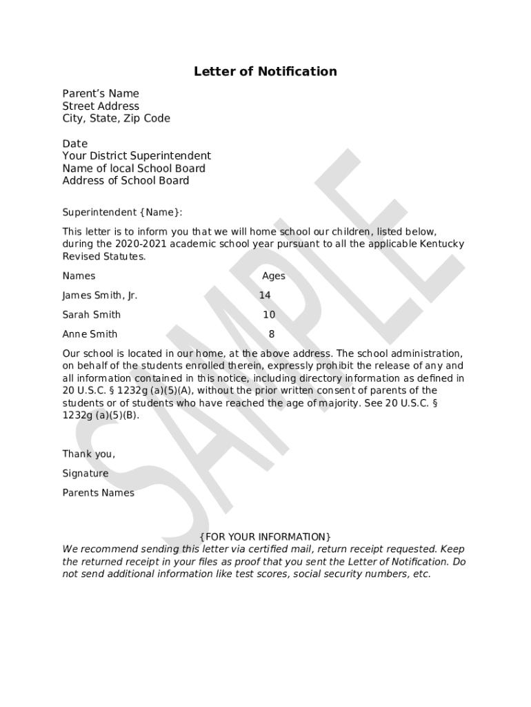 Sample Letter to School Board Members and Superintendent Doc Template ...