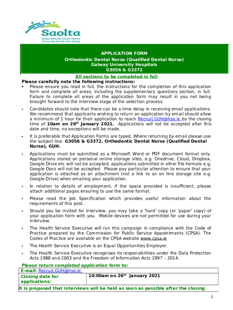 Dental Nurse Learning Outcomes Doc Template | pdfFiller