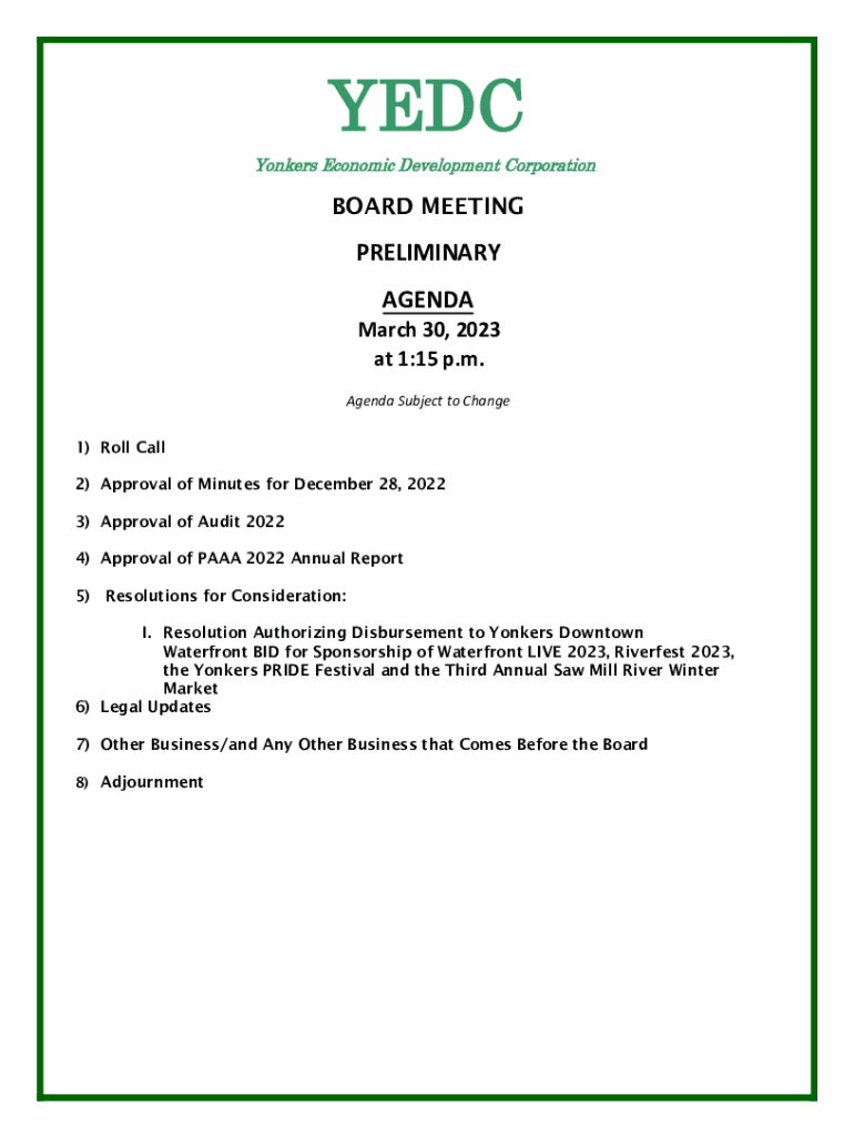 Fillable Online YEDC - Yonkers Economic Development Corporation Fax ...