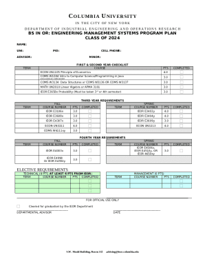 COMS W1004 Intro to Computer Science/Programming in Java - ieor columbia Doc Template | pdfFiller