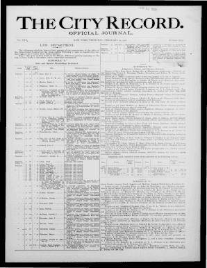 Fillable Online 23-105 The City Record to print certain matters. Fax ...