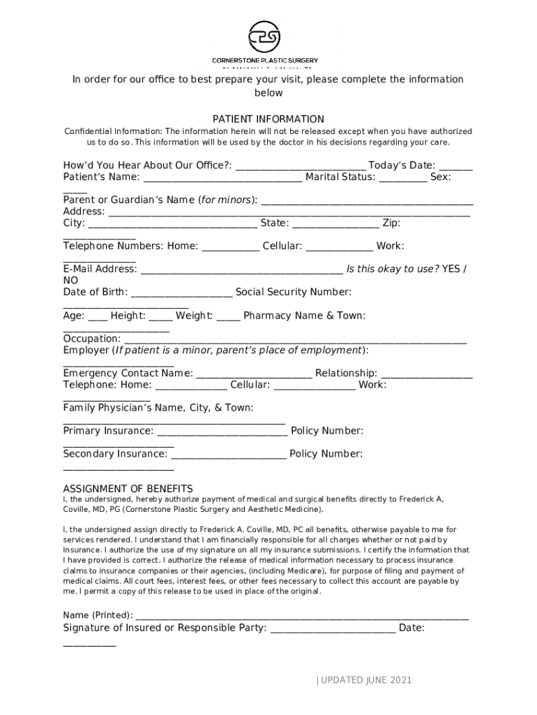 I, the undersigned, hereby authorize payment of medical ... Doc Template | pdfFiller