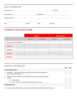 Fillable Online 2023 Tax Organizer Form-Fill PDF- 4 Pages Fax Email ...