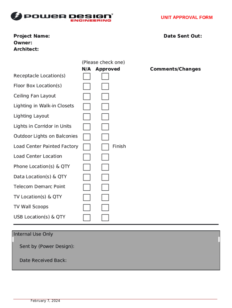 Units Approval .docx Doc Template | pdfFiller