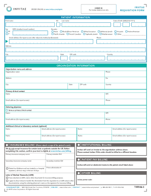 Fillable Online invitae pregnancy loss requisition form Fax Email Print ...