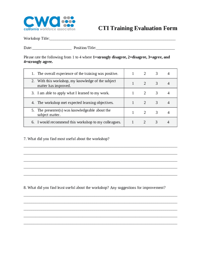 Iowa Instruction 360-382 Training Evaluation Doc Template | pdfFiller