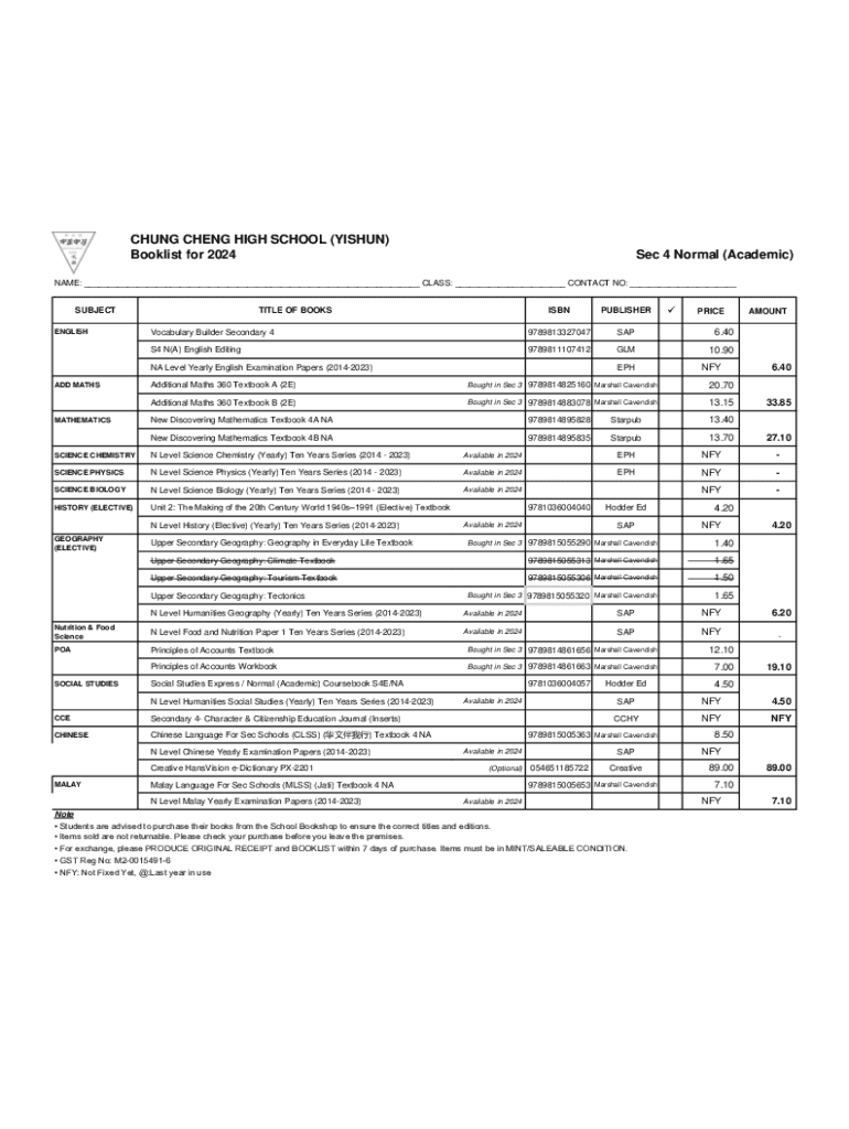 Fillable Online Chung Cheng High SchoolSingapore Schools Wiki - Fandom ...