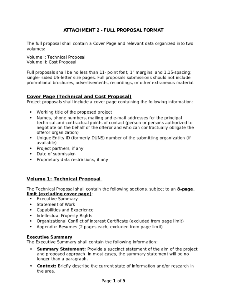 att 2 full proposal at Doc Template | pdfFiller