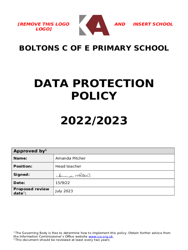 Boltons CofE School - Families Ination Doc Template | pdfFiller