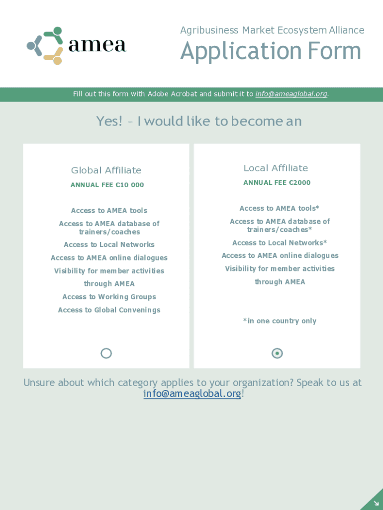Fillable Online AMEA Application form-converted.docx Fax Email Print - pdfFiller
