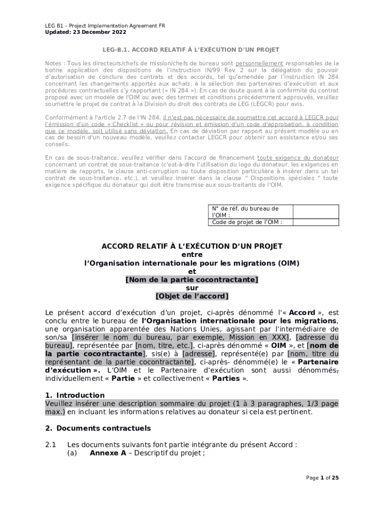 b1-project-implementation-agreement- ... Doc Template | pdfFiller