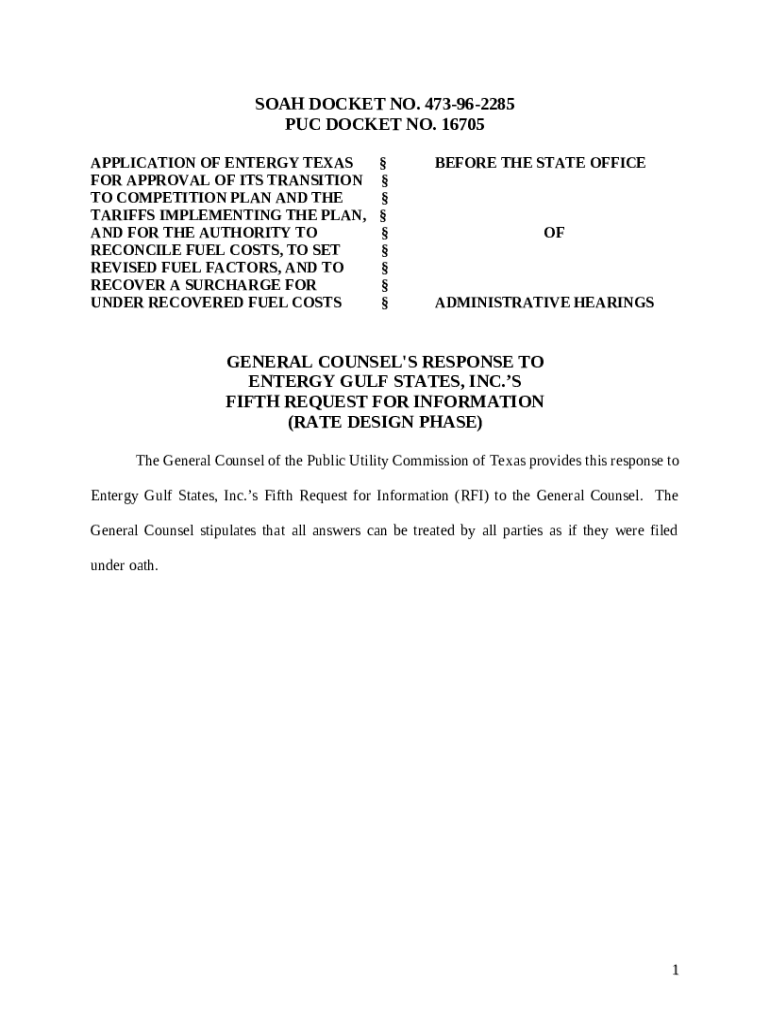DOCKET 16705 Doc Template | pdfFiller