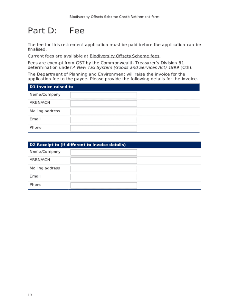 Biodiversity Offsets Scheme Credit Retirement - www environment nsw gov ...