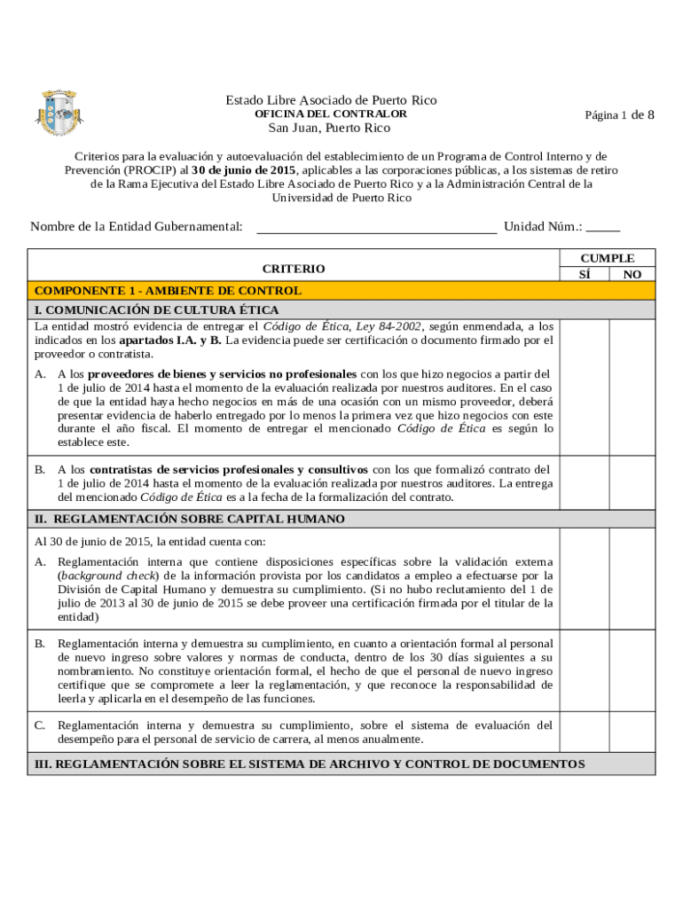 Criterios para la evaluacin y la autoevaluacin del ...