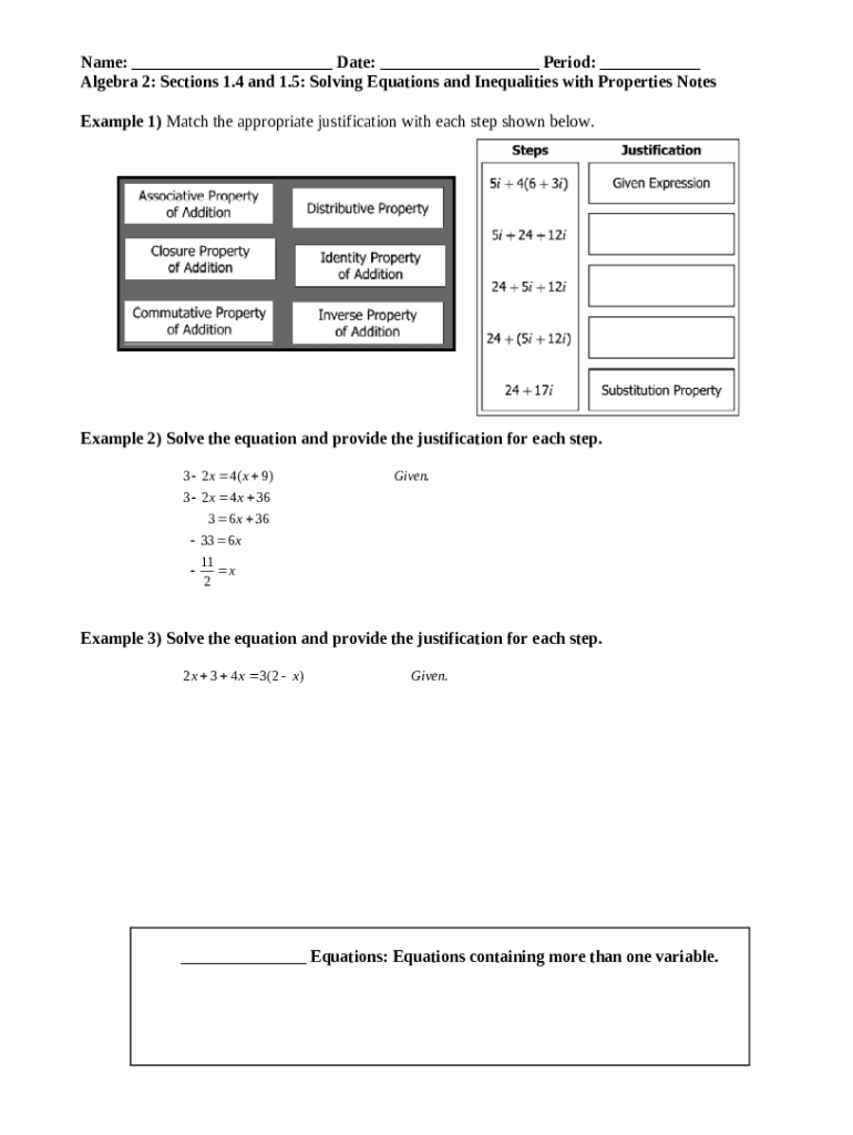 Algebra II Unit 4 Answers PHS Flashcards - washingtonlee apsva Doc ...