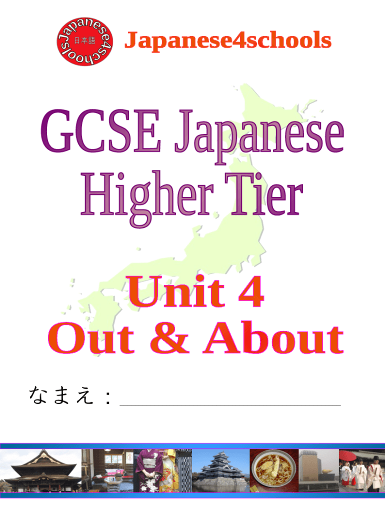 Fillable Online GCSE/A-LEVEL - Rajakumar Sensei's Japanese Page Fax ...