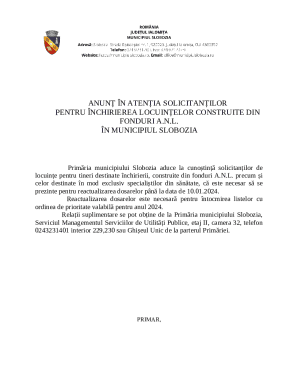 Notificare-ANL.doc Doc Template | pdfFiller