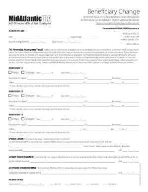 Fillable Online Critical Beneficiary Designation Rules for Your IRA or ...