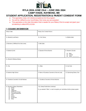 Fillable Online 2022 Student Application & Registration Form - NET Fax ...