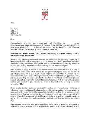 Job title change letter to employee Doc Template | pdfFiller