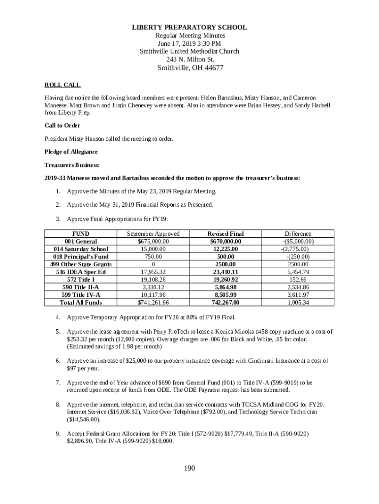 Meet Our Board - LIBERTY PREPARATORY SCHOOL Doc Template | pdfFiller