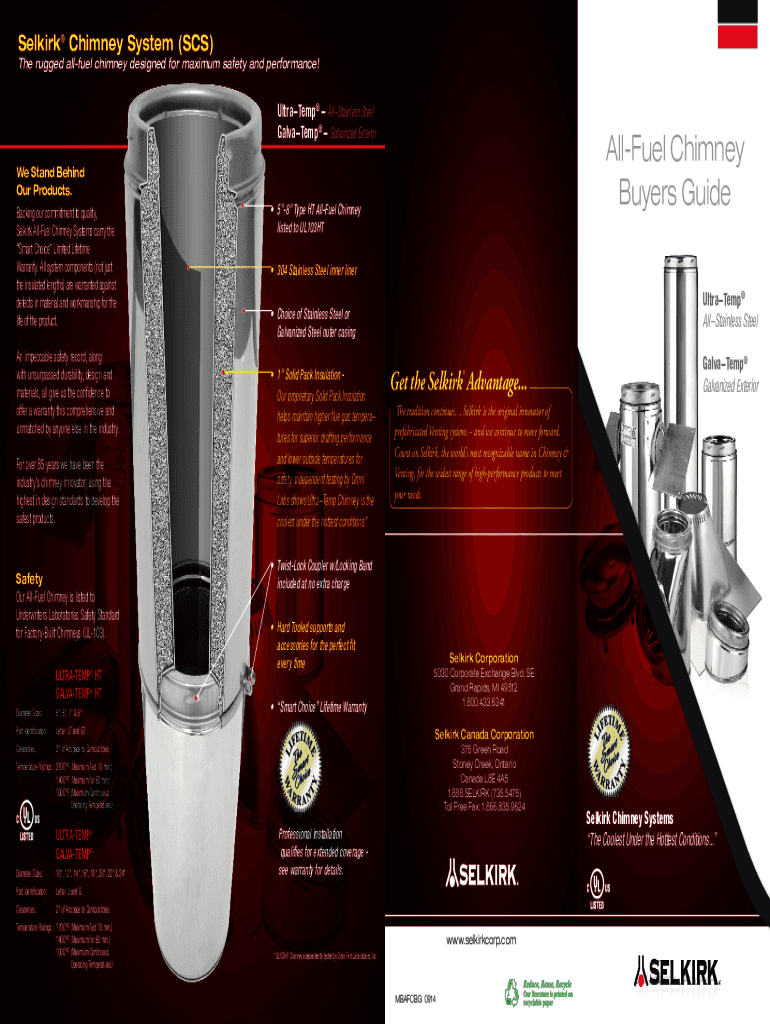 Fillable Online All-Fuel Chimney Buyers Guide Selkirk Fax Email Print ...