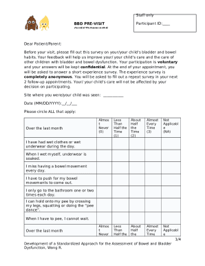 Readiness for Toileting Ination Sheet Doc Template | pdfFiller