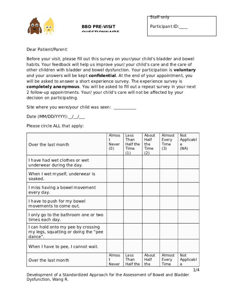 Readiness for Toileting Ination Sheet Doc Template | pdfFiller