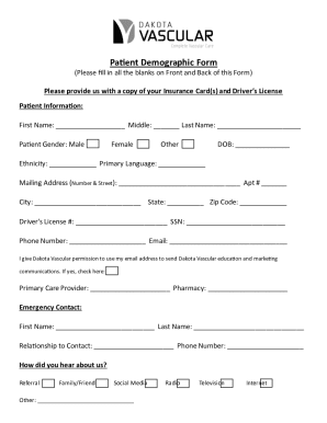 Fillable Online NP-Blank-Demographic-sheet.pdf Fax Email Print - pdfFiller