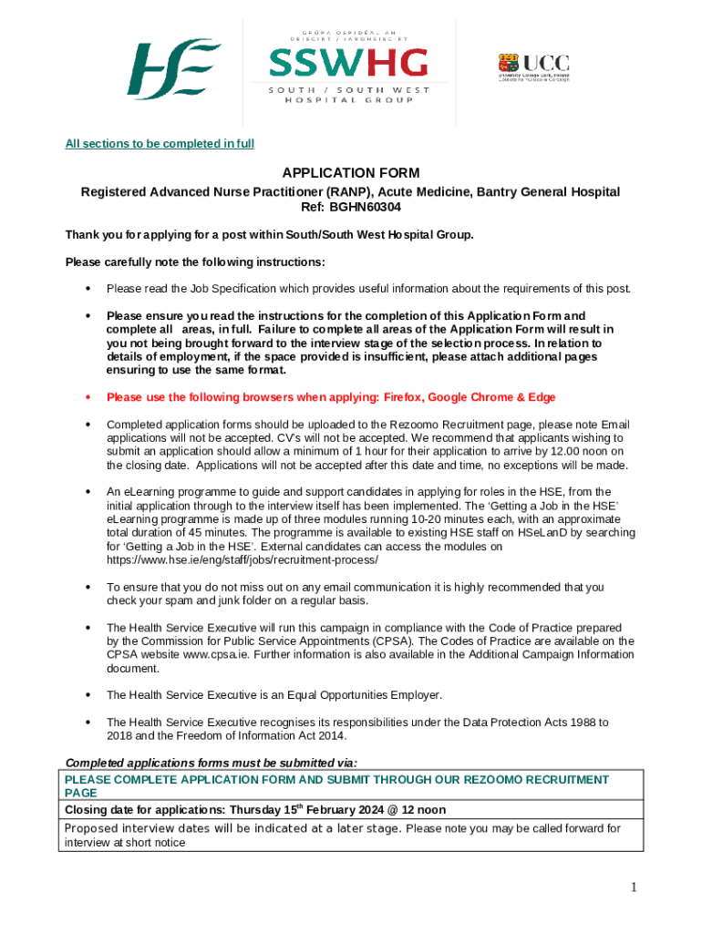 Registered Advanced Nurse Practitioner, Acute Medicine, ... Doc ...