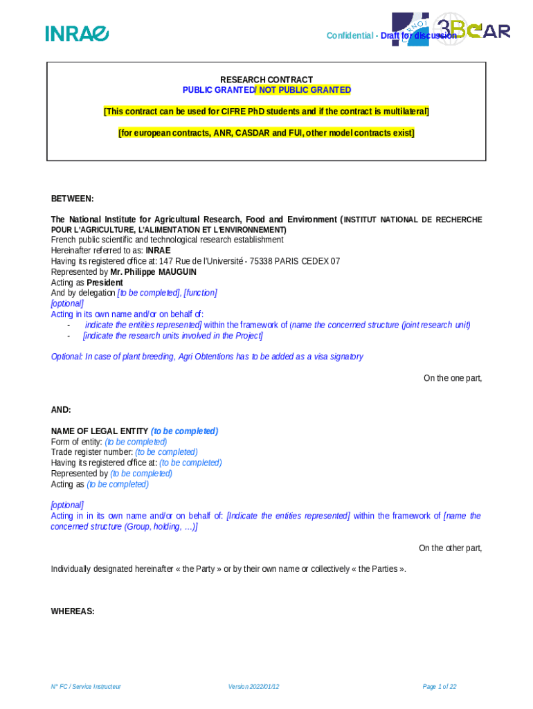 PhD student, issued contract at year 3 which will sign over ... Doc ...