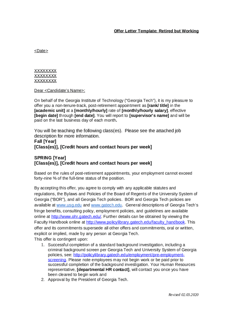 It is my pleasure to offer you a tenure track appointment as rank ...