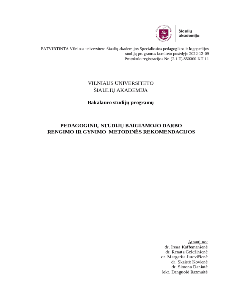 Specialioji pedagogika ir logopedija Doc Template | pdfFiller