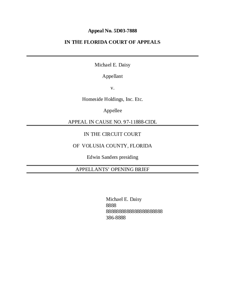 Towns v. Homeside Lending, 732 So. 2d 515 Doc Template | pdfFiller