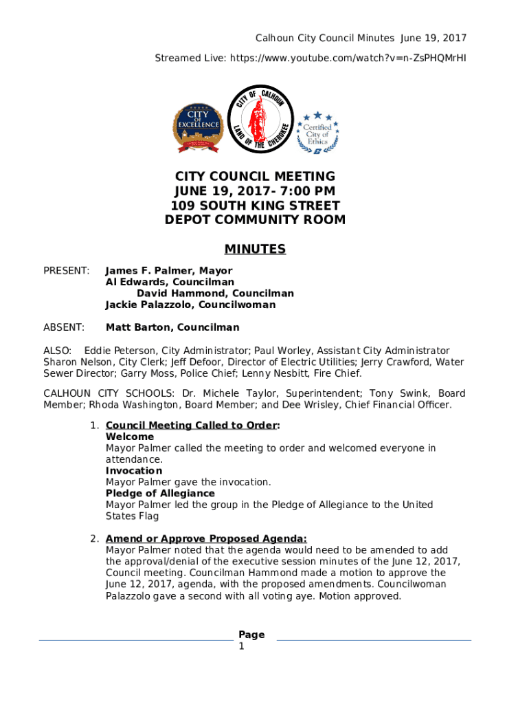 ALSO:Eddie Peterson, City Administrator; Paul Worley, Assistant City ...