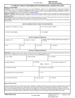 Fillable Online Form USNA 5710 1 USNA 5710 1 U SEmbassy Contact and ...