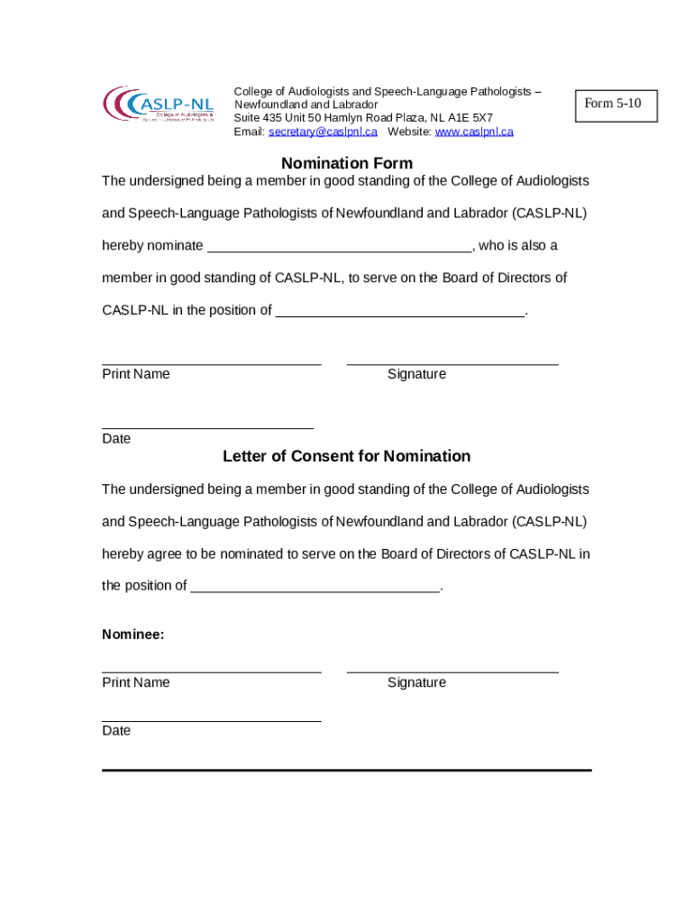 5-80 Board & Committee Declaration Doc Template | pdfFiller