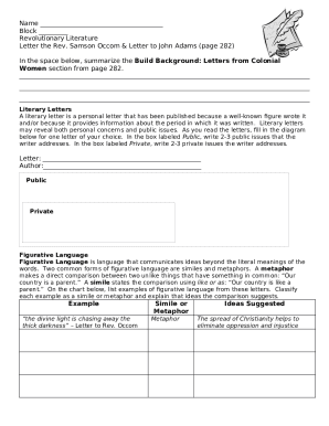 Letter to the Reverend Samson Occom Letter to John Adams Doc Template ...