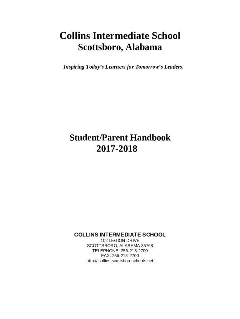 James Ray Collins Intermediate School - Scottsboro City School Doc ...