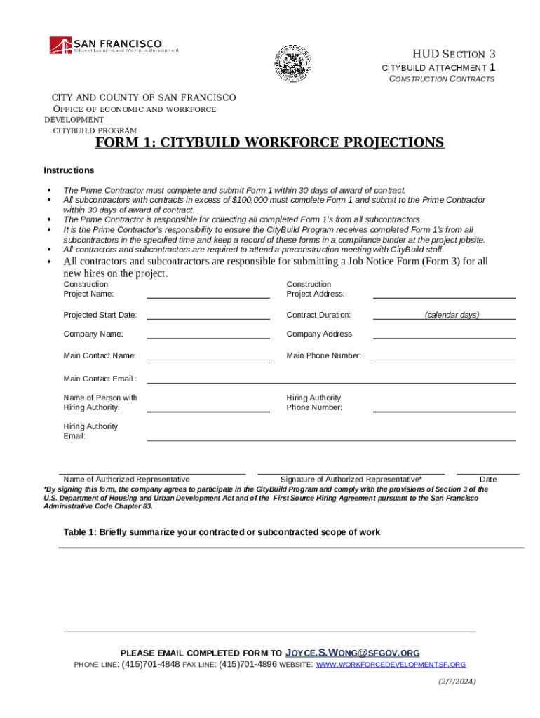 1: CITYBUILD WORKFORCE PROJECTIONS Doc Template | pdfFiller
