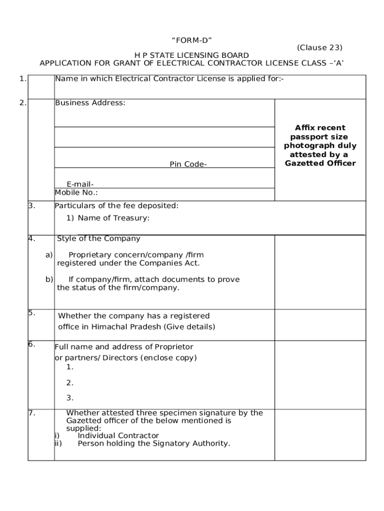Electrical - Reciprocity Application Doc Template | pdfFiller