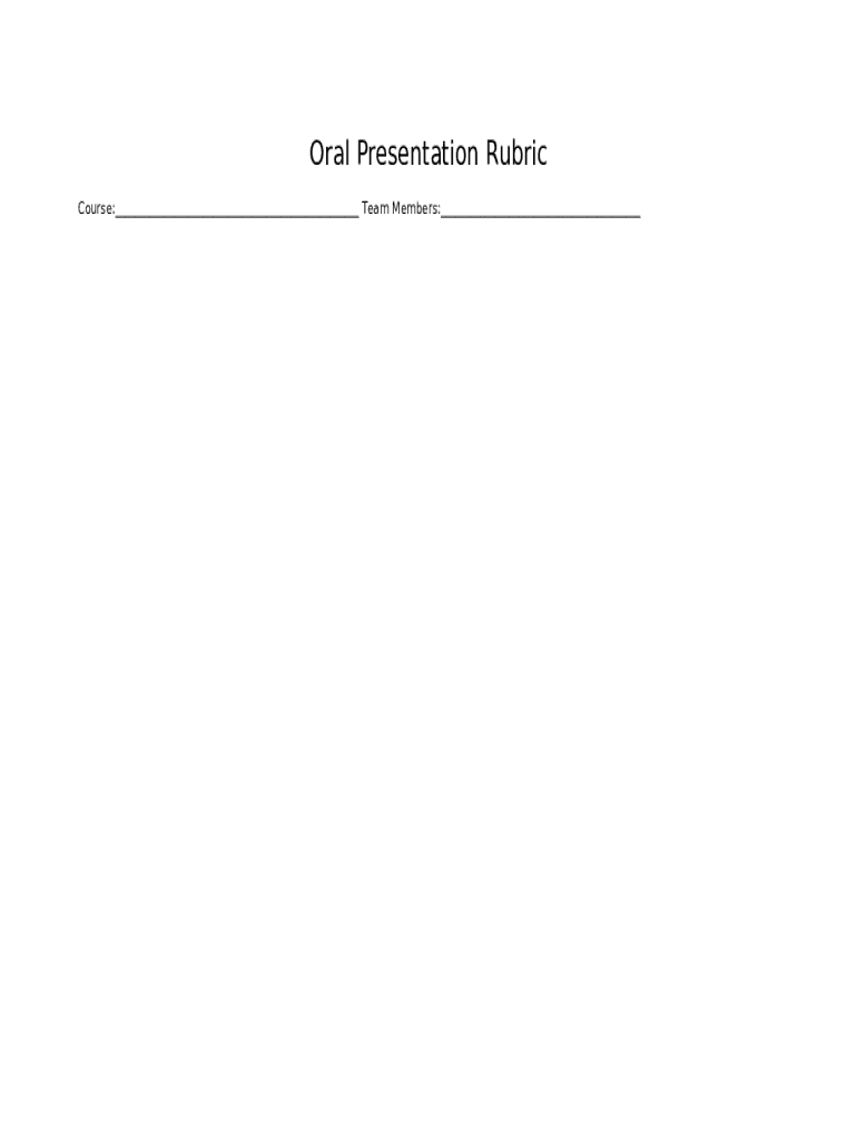 Oral-Presentation-Rubric-2.docx Doc Template | pdfFiller
