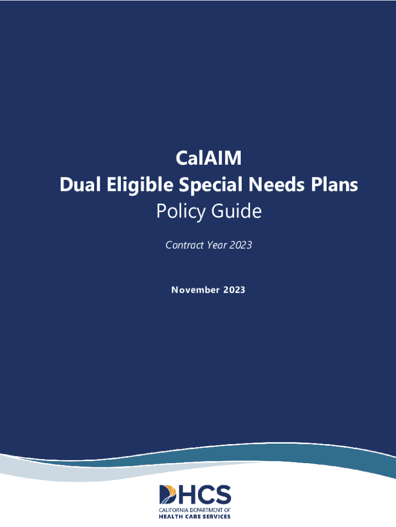 Fillable Online Dual eligible Special Needs Plan (D-SNP) Default ...