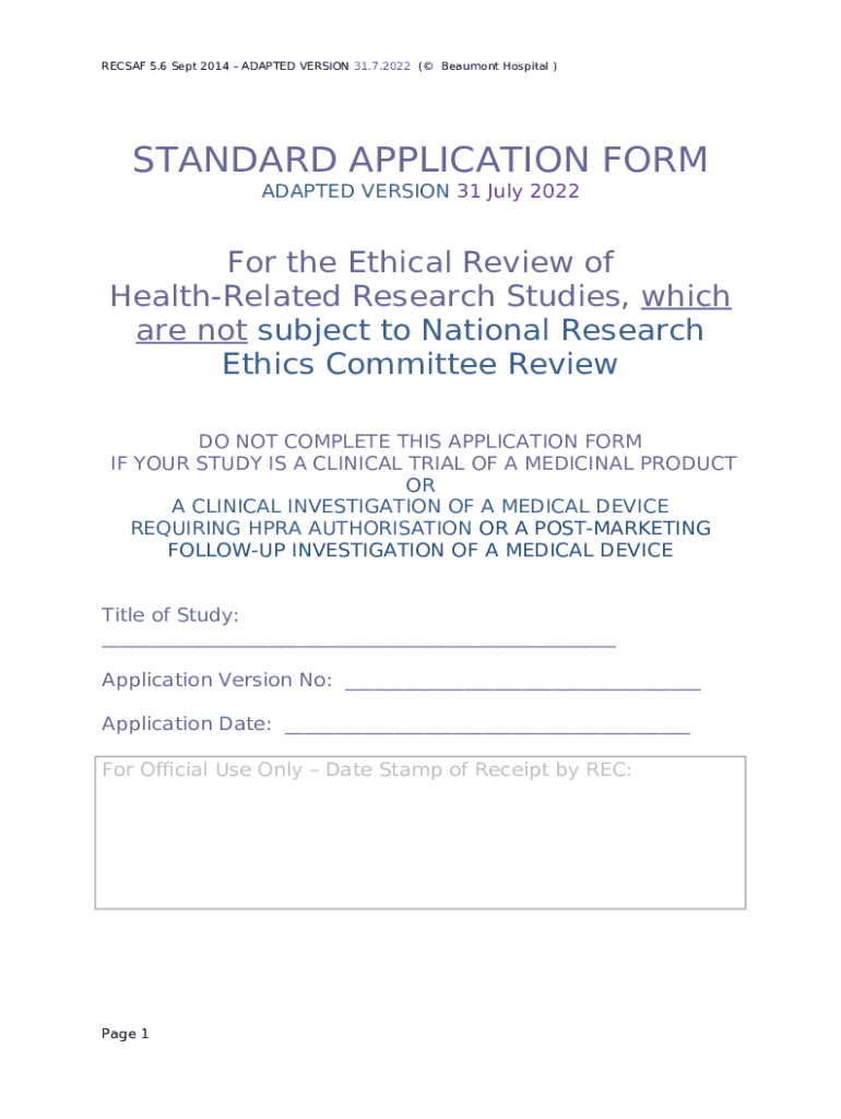 Institutional review boards in Saudi Arabia: the first survey ... Doc Template | pdfFiller