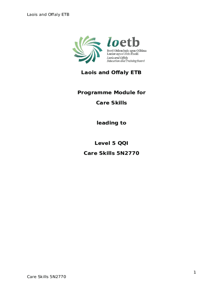 Care Skills 5N2770 Learner Marking Sheet 1 ... Doc Template | pdfFiller