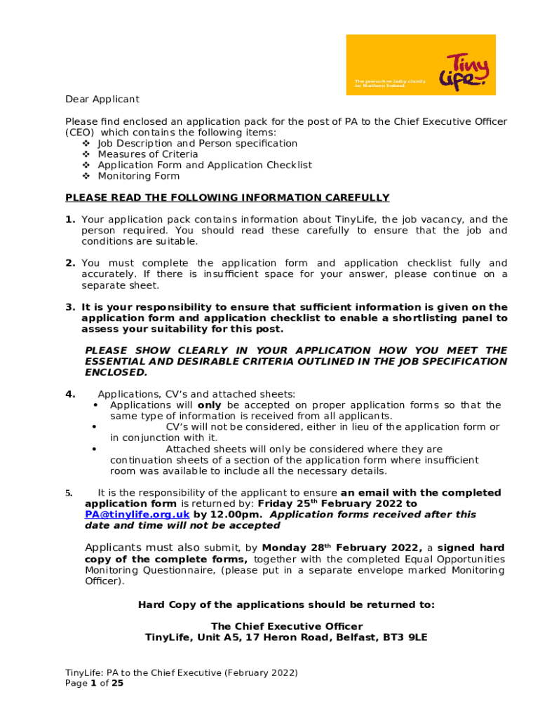 1. Application & Monitoring 2. Job Description ... Doc Template | pdfFiller